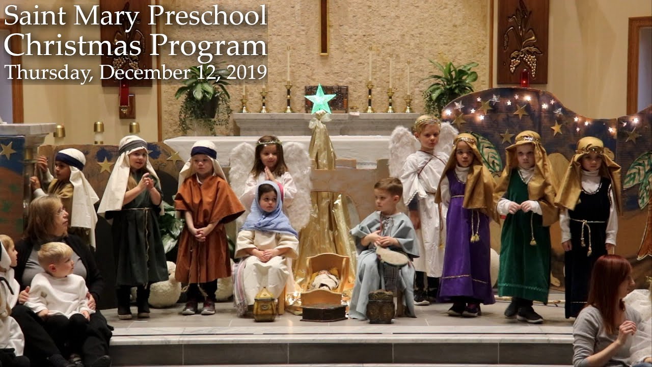 2019 Preschool Christmas program Thursday - YouTube