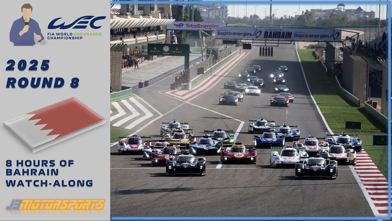 🔴 WEC | 2025 | Round 8 | #8HBAHRAIN | Season Finale | Bapco Energies 8 ...