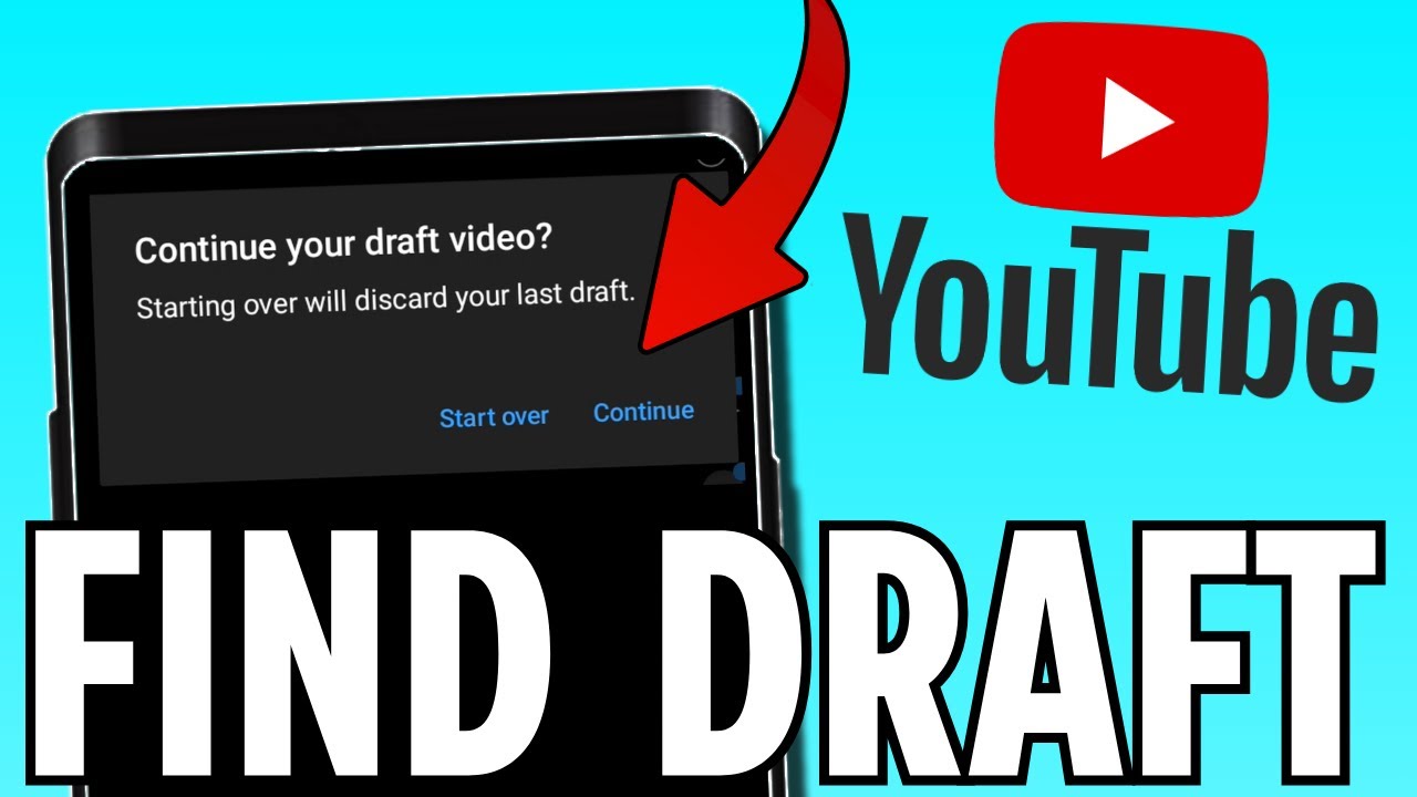 How To Find Draft Video On YouTube (2024) - YouTube