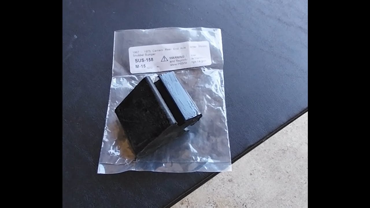 1968 Camaro Rear Axle Bumper: 321 - YouTube
