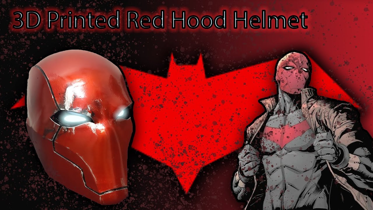 3D Printed Red Hood Helmet - YouTube
