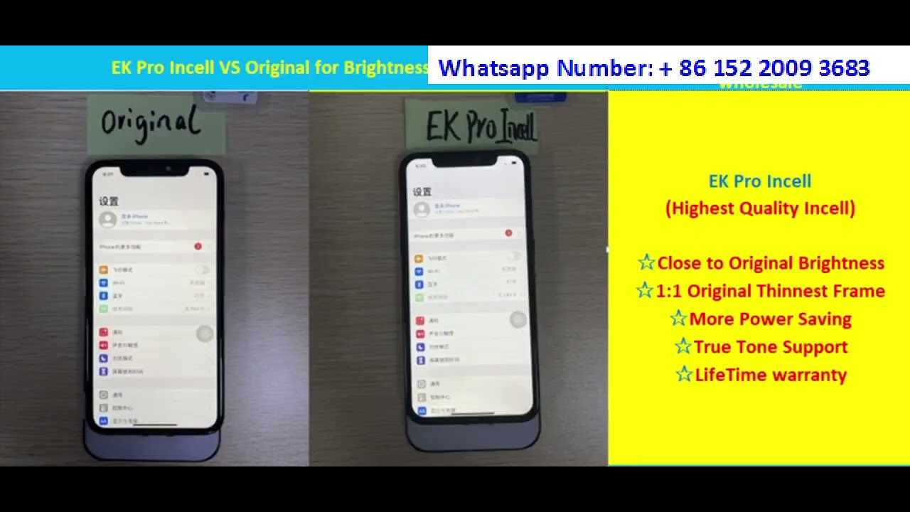 Best Incell Quality for iPhone X/11/12 series Display - YouTube