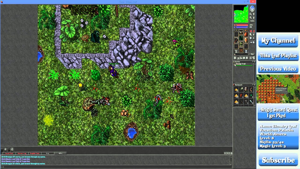 Let's Play Tibia: Paladin from start to... Part 4. (ENG) - YouTube