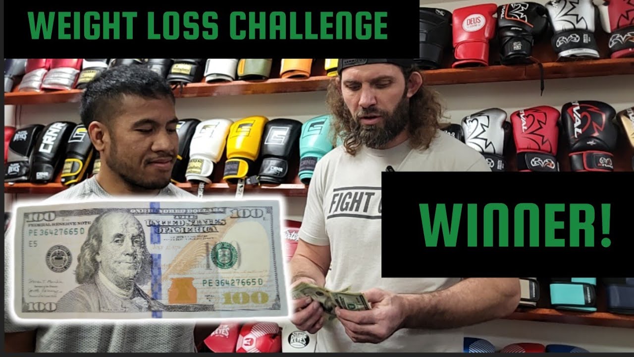 Weight loss challenge WINNER! $100. - YouTube