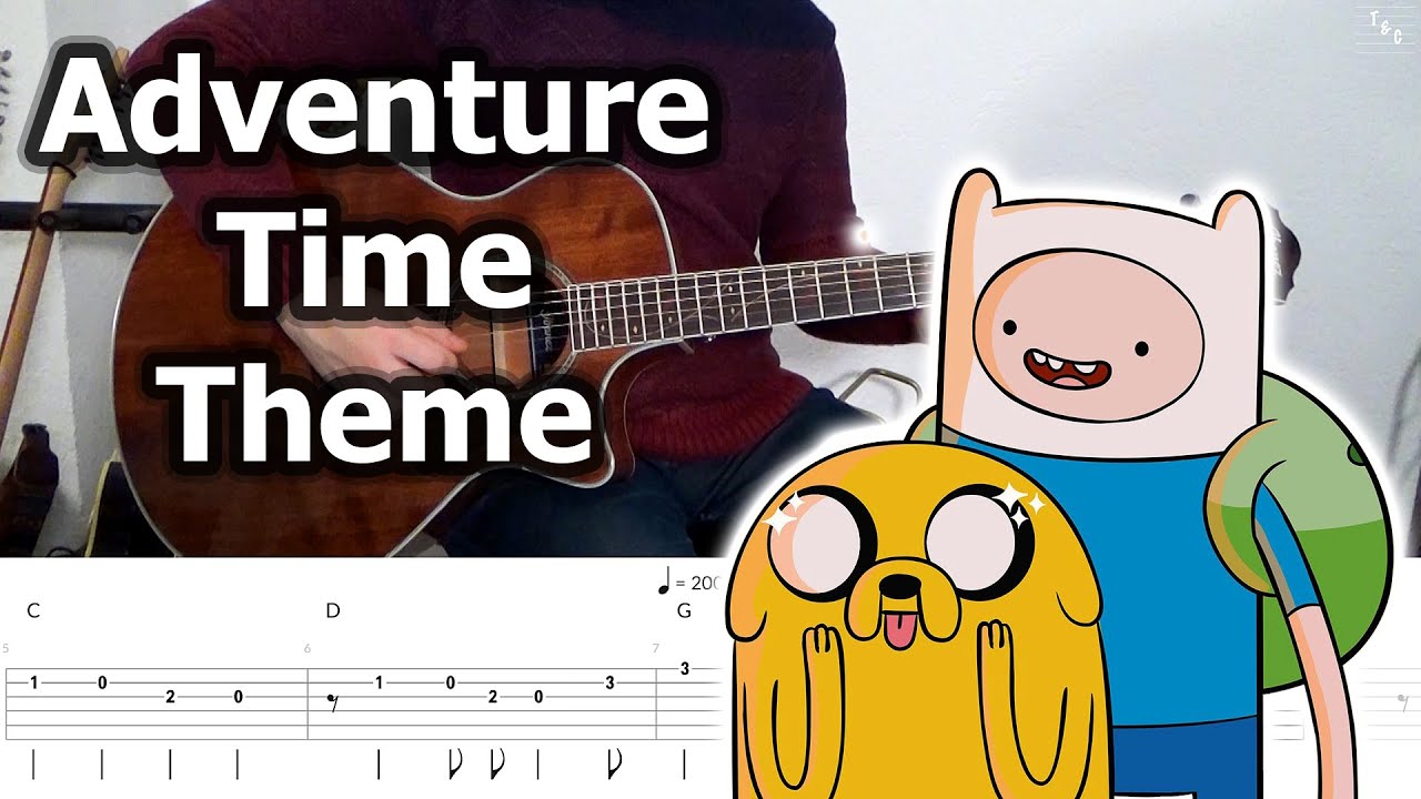 Adventure Time Theme | Guitar Tabs Tutorial - YouTube