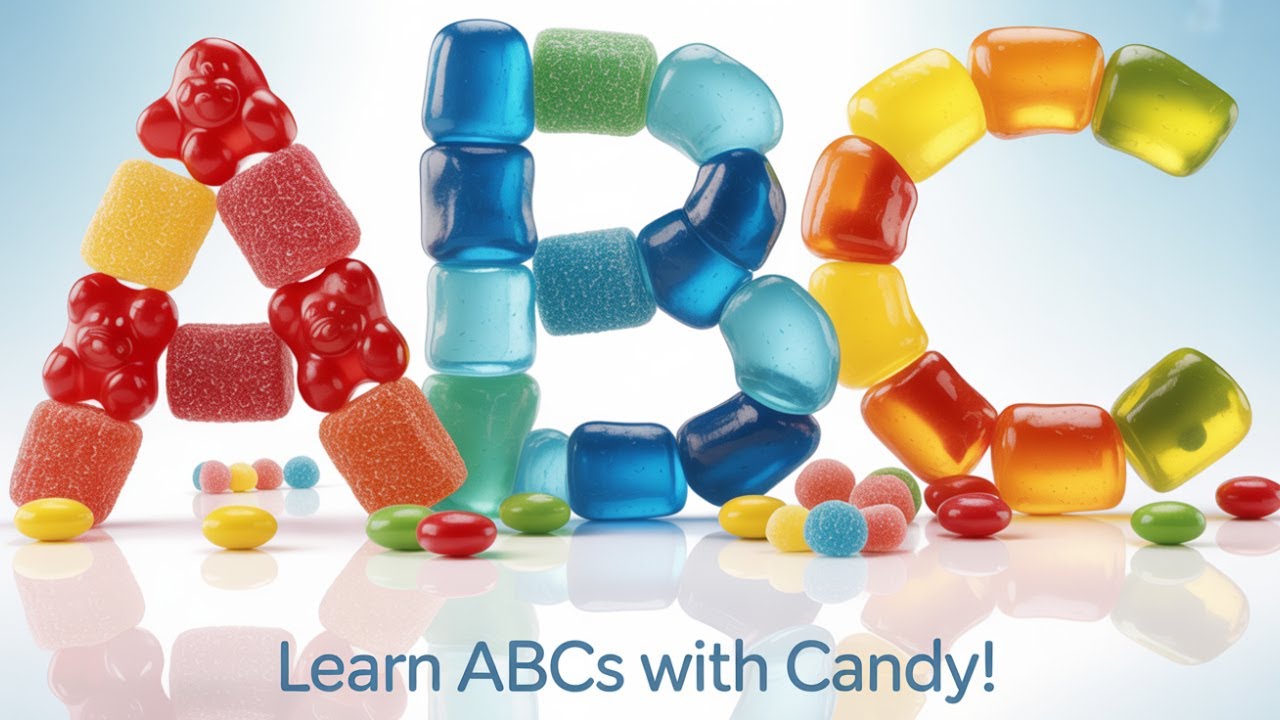 Learn ABCs with 3D Colorful Candies! 🍬 Alphabet Song & Super Fun ...