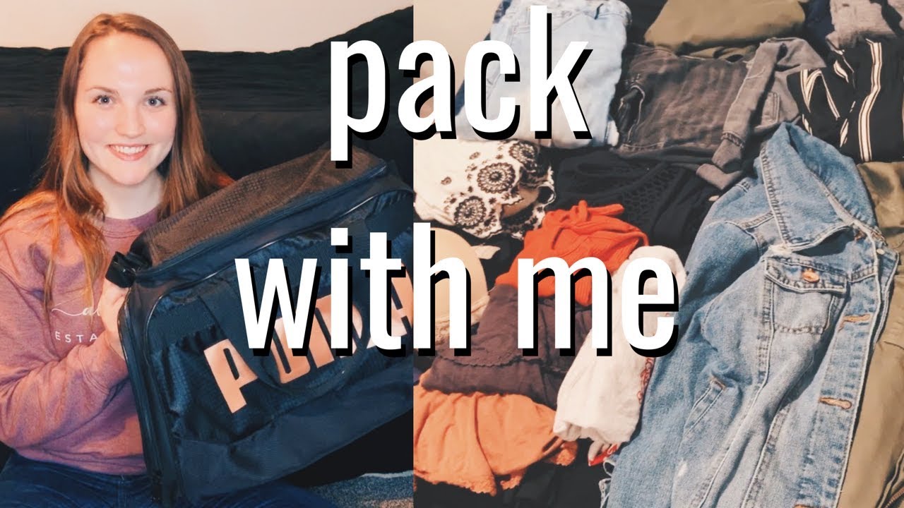 PACK WITH ME: one bag for one week - YouTube