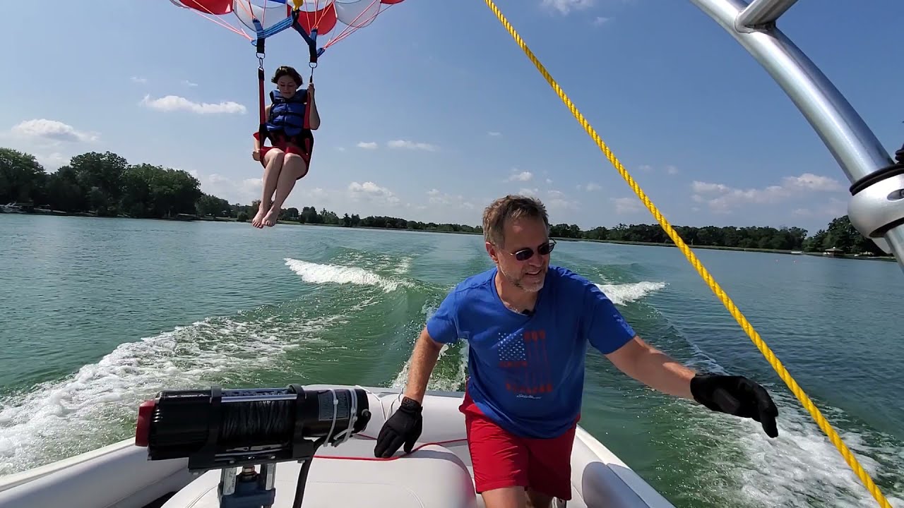 How to parasail 4 Inflation and launch. - YouTube