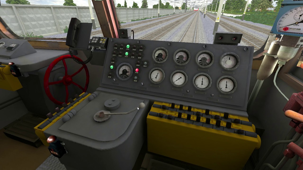 RTrainSim запуск вл80к - YouTube