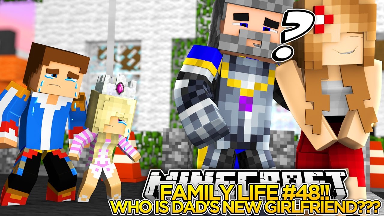 MINECRAFT FAMILY LIFE (EP.48)-WHO IS DAD'S NEW GIRLFRIEND???- Baby Leah ...