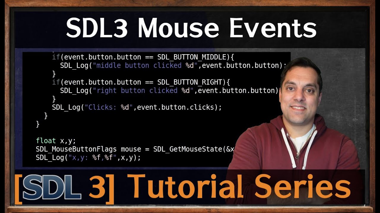 SDL3 mouse events [SDL3 Episode 9] - YouTube
