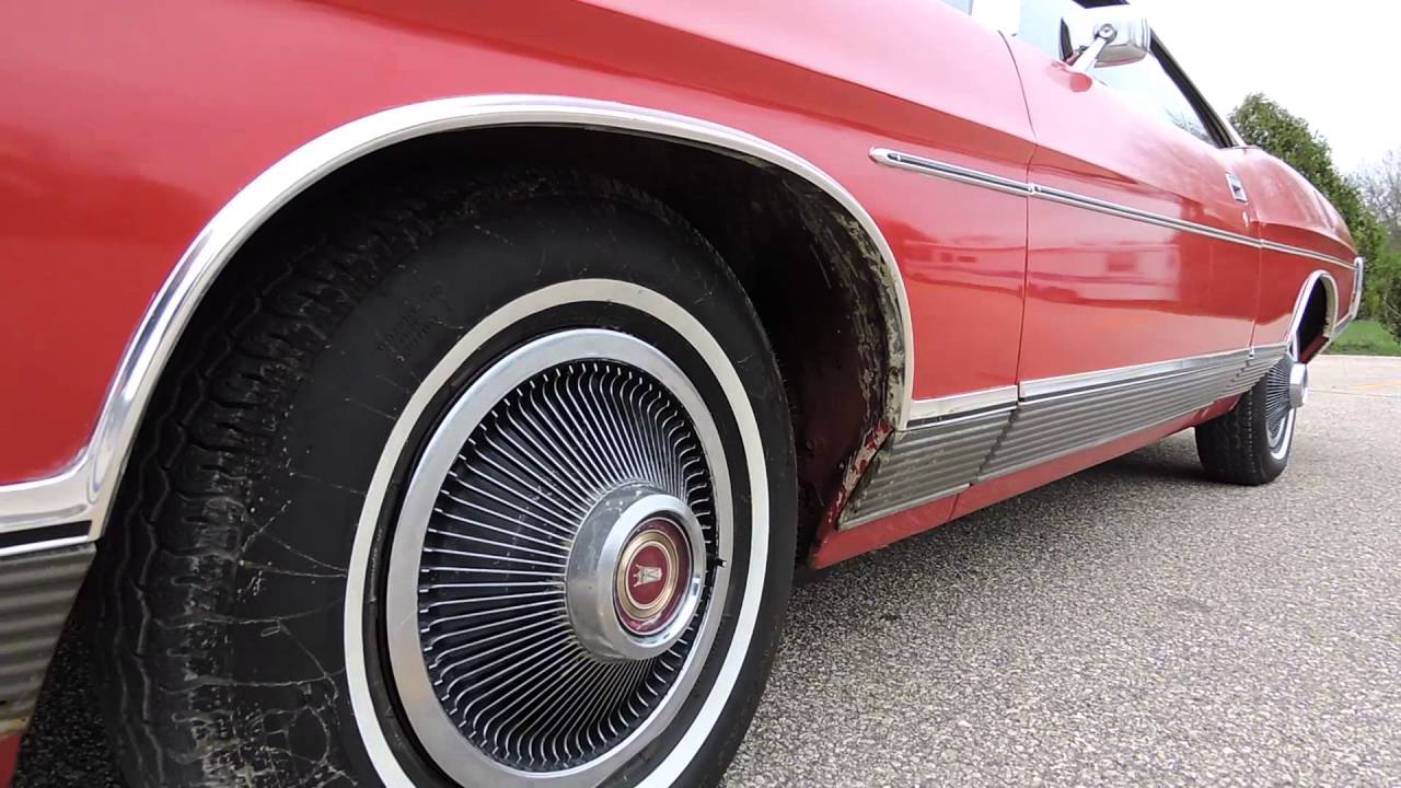 1972 Ford LTD Red Convertible for sale at www coyoteclassics com - YouTube