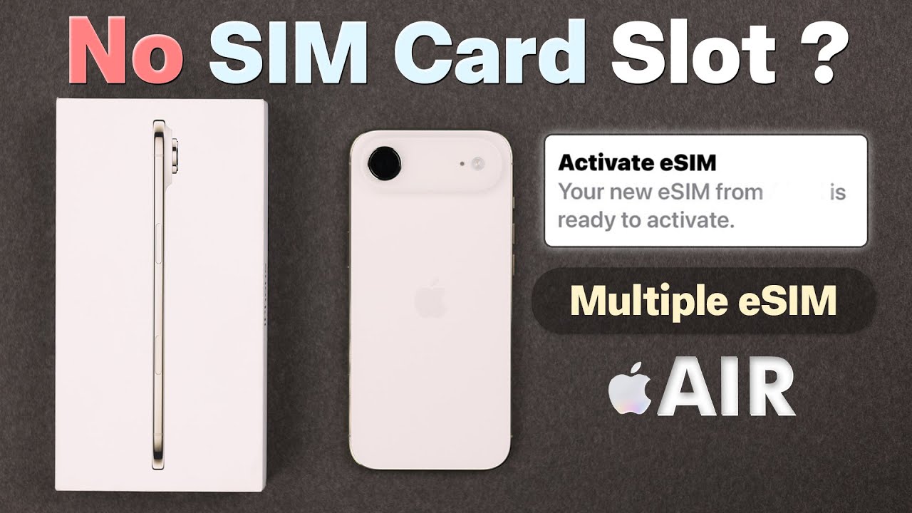 NO Sim Card Slot? How to Activate eSIM on Your iPhone AIR! [Setup ...