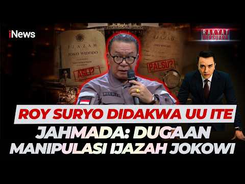 HEBOH! Jahmada Girsang: Roy Suryo Didakwa UU ITE Diduga Manipulasi Salinan Ijazah Jokowi
