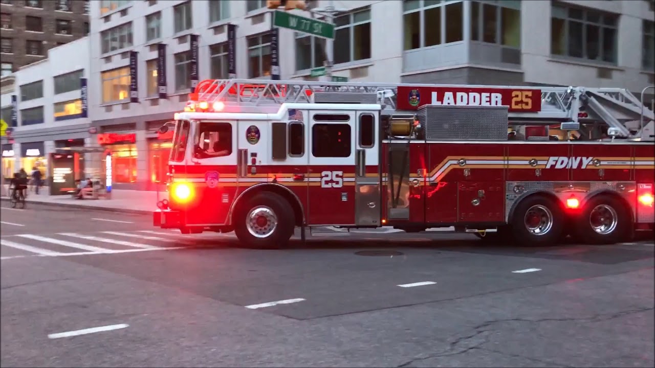 SUPER EXCLUSIVE 1ST 2 VIDEOS OF THE BRAND NEW 2017 FDNY LADDER 25 ...