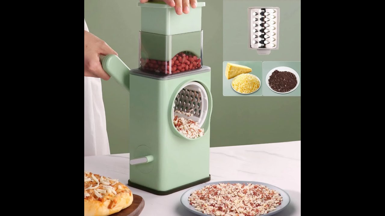 Multifunctional Manual Rotary Cheese Grater Shredder – Wider Hopper ...