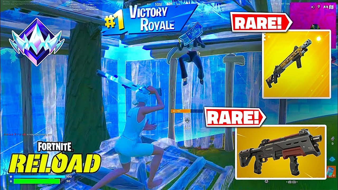 New Fortnite Reload Chapter 2 Map! PS5 Ranked Reload Gameplay 🏆 + Best ...
