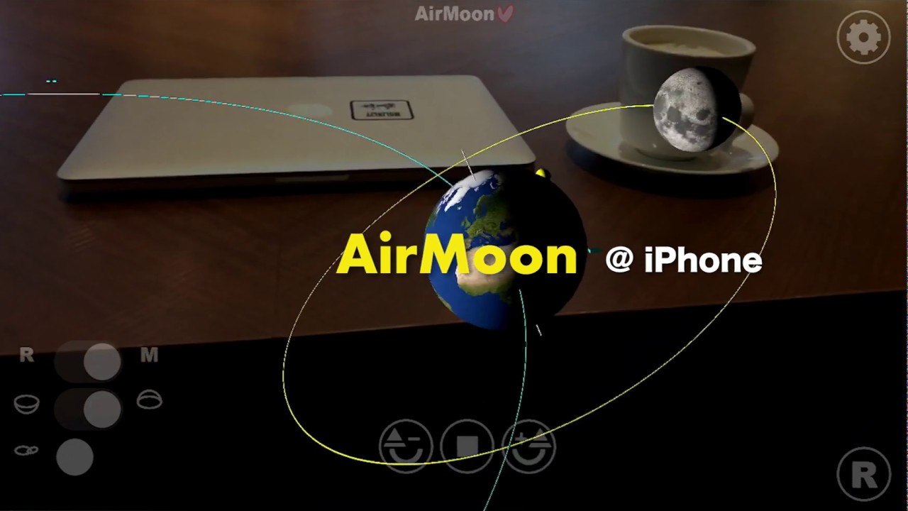Introduction of Air Moon ( iPhone app ) / iPhoneアプリAir Moon の紹介 - YouTube
