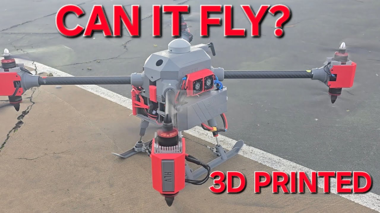 "Can This 3D-Printed 8-Rotor RC Drone Actually Fly? (Insane Build ...