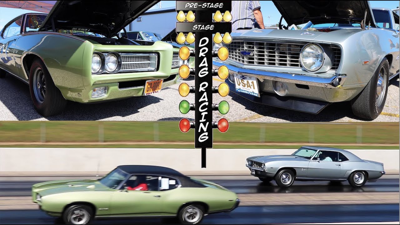 1969 Chevrolet Camaro ZL1 vs 1969 Pontaic GTO RAIV | STOCK DRAG RACE ...