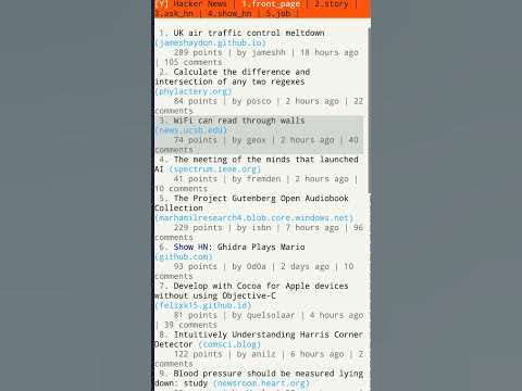 Get Hacker News IN YOUR TERMINAL 👩‍💻 #developer #softwaredeveloper #tech #programmer #code - YouTube