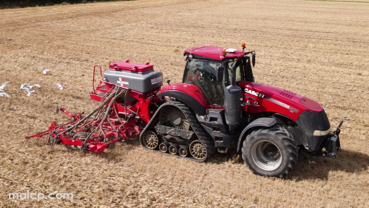 4Kᵁᴴᴰ Drilling Acacia OSR with a Case IH 380 Magnum Rowtrac & Weaving ...