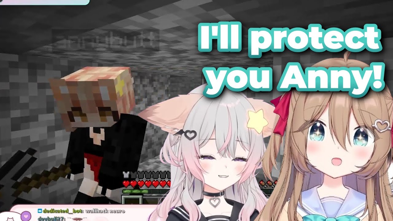 Anny spends time together with Neuro in Minecraft - YouTube