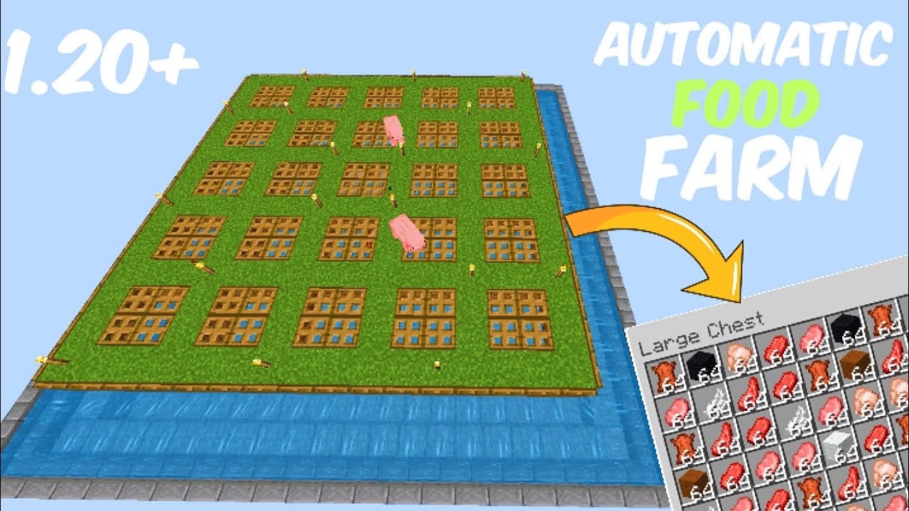 Passive Mob Farm Minecraft Bedrock 1 20 Youtube