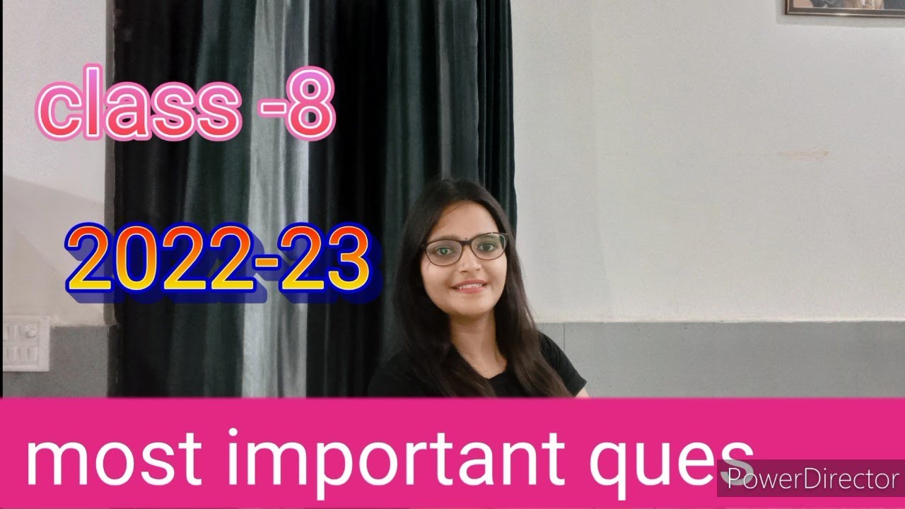 class -8 important ques ||mid term exam|| 2022-23 - YouTube