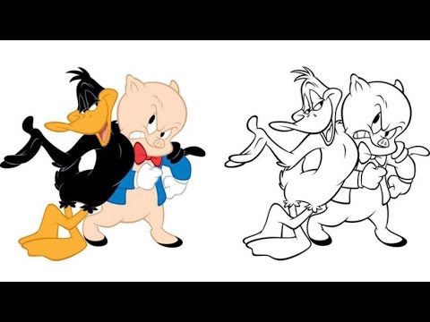 Wrong copy/photocopying |/Pookie pig and Daffy duck/Children Learning ...