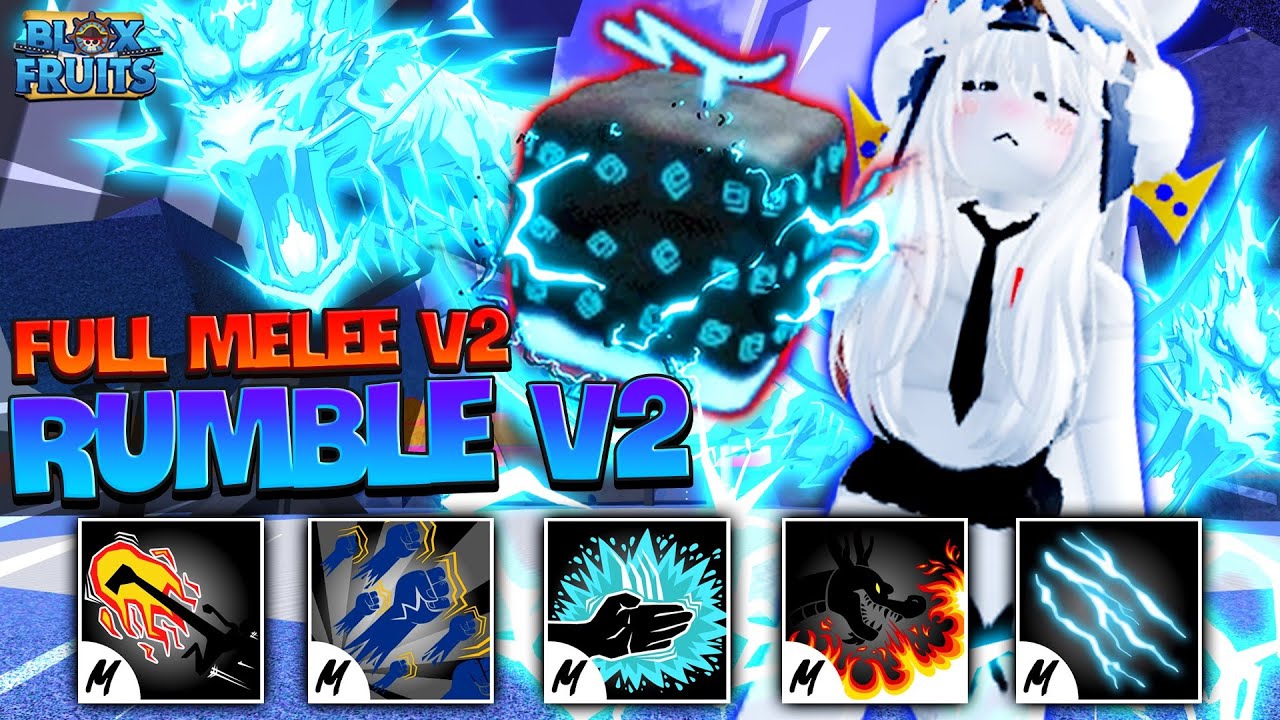 BLOX FRUITS - MÌNH ĐÃ KẾT HỢP RUMBLE V2 + FULL MELEEV2 ĐỂ SĂN BOUNTY ...