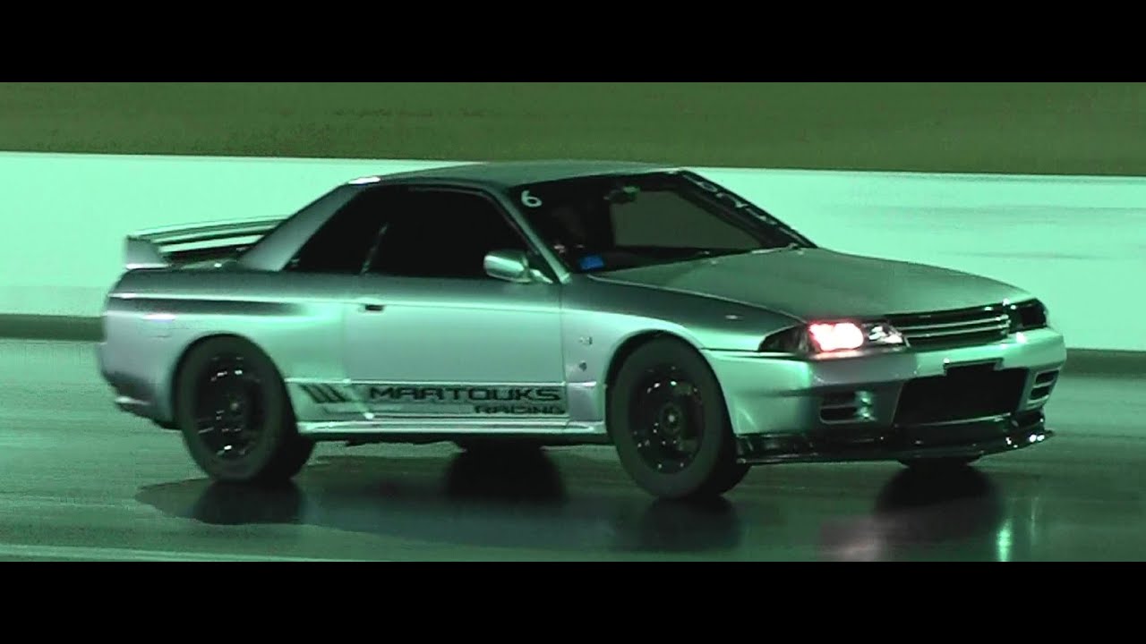 MAATOUKS RACING R32 GTR SKYLINE 9.93 @153 MPH - YouTube