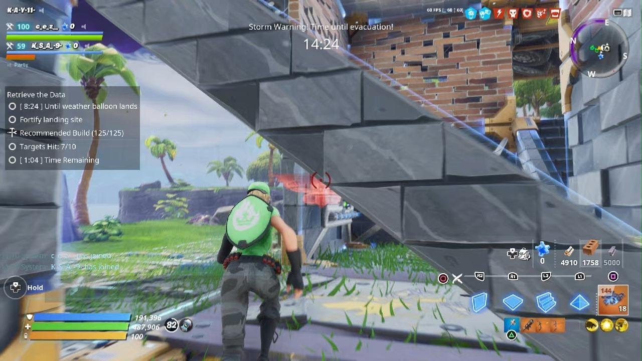 Fortnite stw venture 140 4x retrieve the data smasher heavy weave - YouTube
