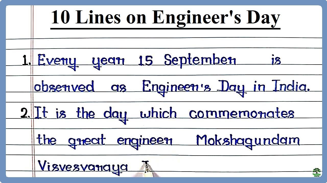 10 Lines on Engineer's Day in English | Engineer's Day 10 Points Essay ...