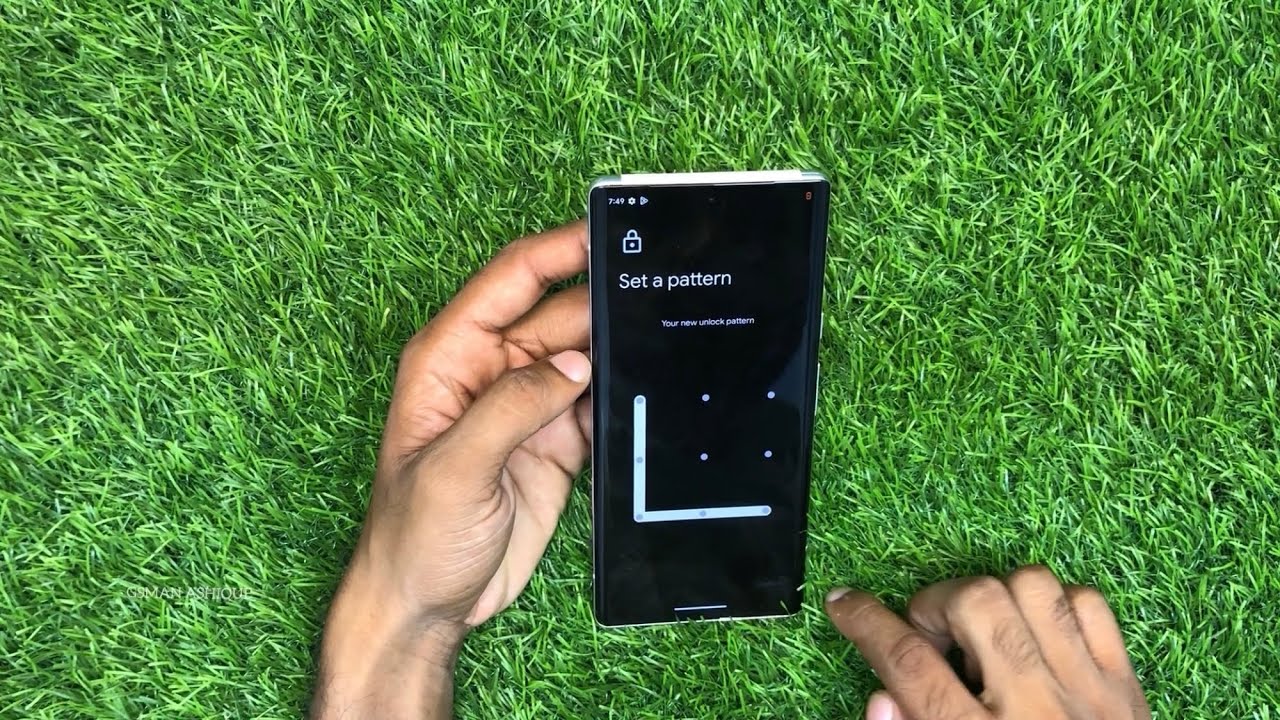 Google Pixel 6 Pro How to set Pattern Lock | GSMAN ASHIQUE | - YouTube