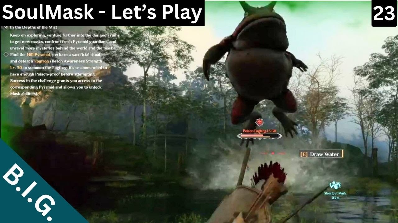 Soulmask Solo - Day 23: Map Reveal and killing the FOG FROG - YouTube