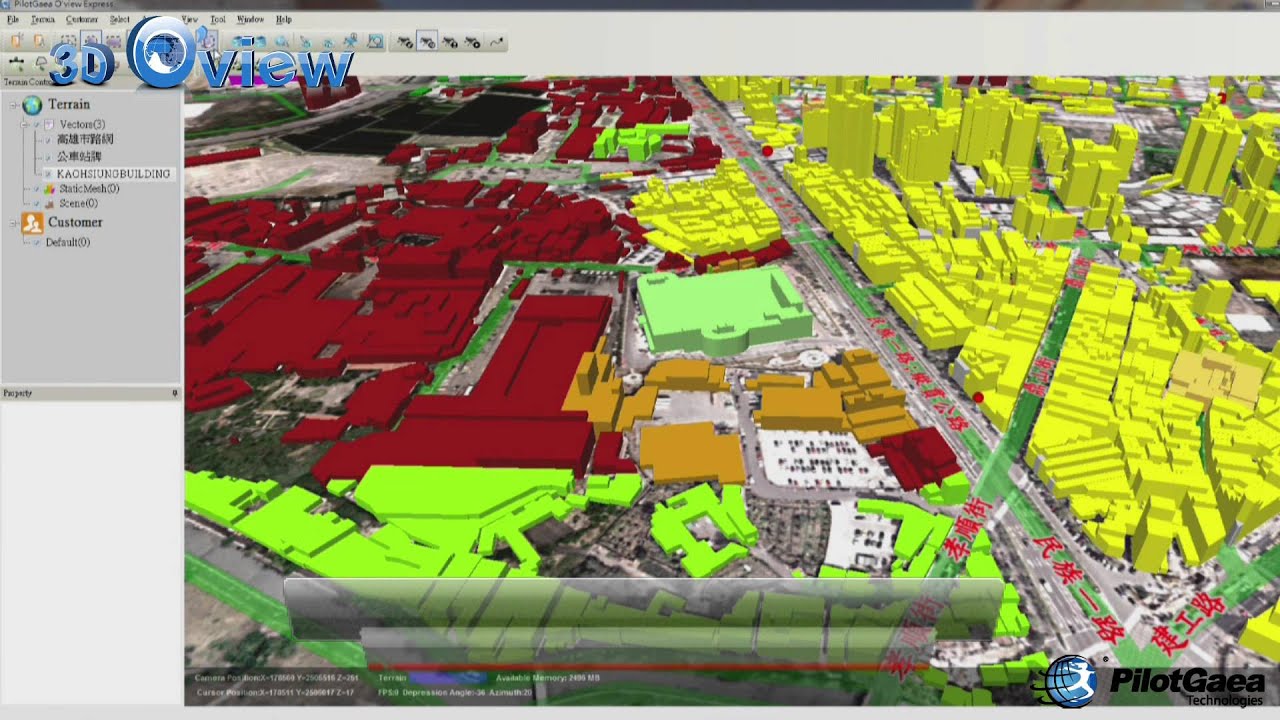 PilotGaea 3D O'view (Web 3D GIS)_20130813_Chinese - YouTube
