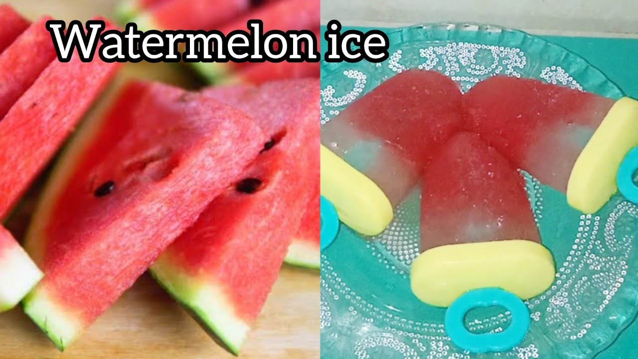 How to make Watermelon ice | watermelon ice | easy way in watermelon ...