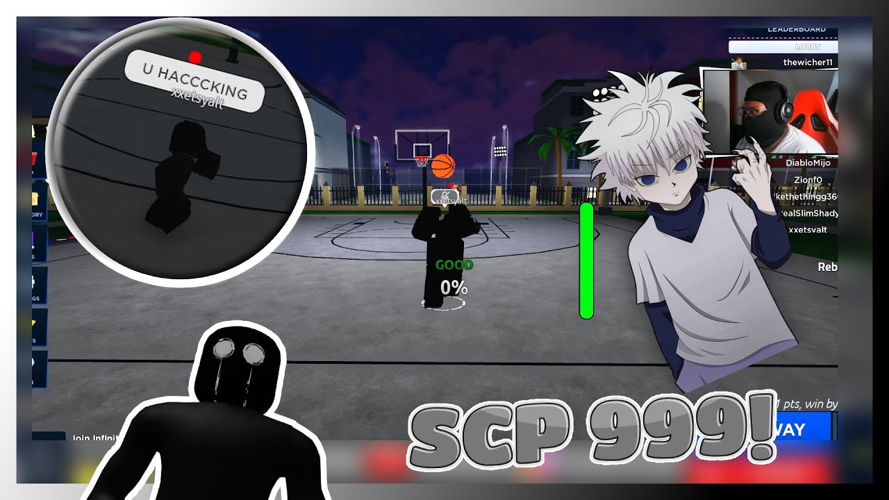 SCP HACKING IN BASKETBALL LEGENDS PARK? ft @garrcons || ROBLOX - YouTube