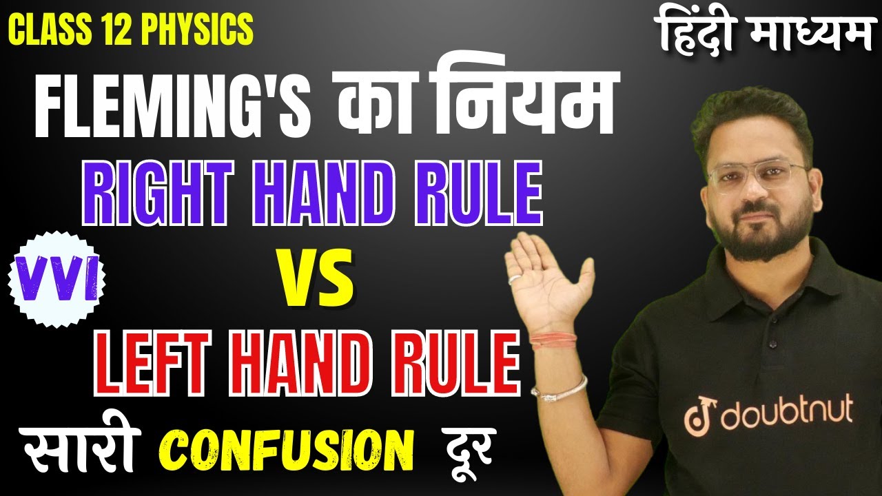 Fleming's Right hand Rule Vs Left Hand Rule | Electromagnetic induction ...