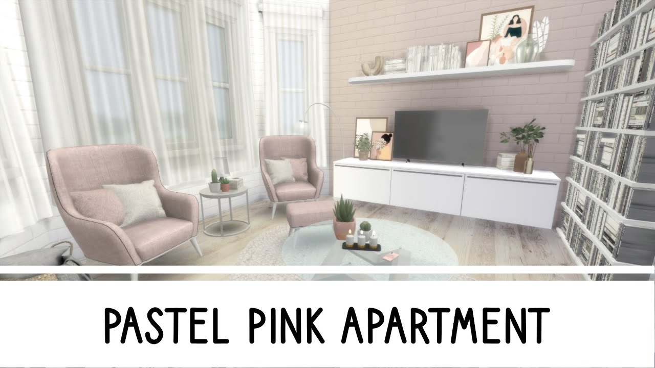 PASTEL PINK APARTMENT｜Sims 4 Stop Motion Build ｜ + Full List of CC ...