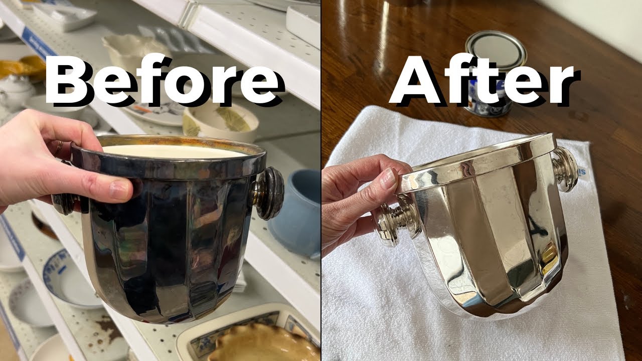 Removing Tarnish from Silver Plate on my Recent Thrift Find | Before ...