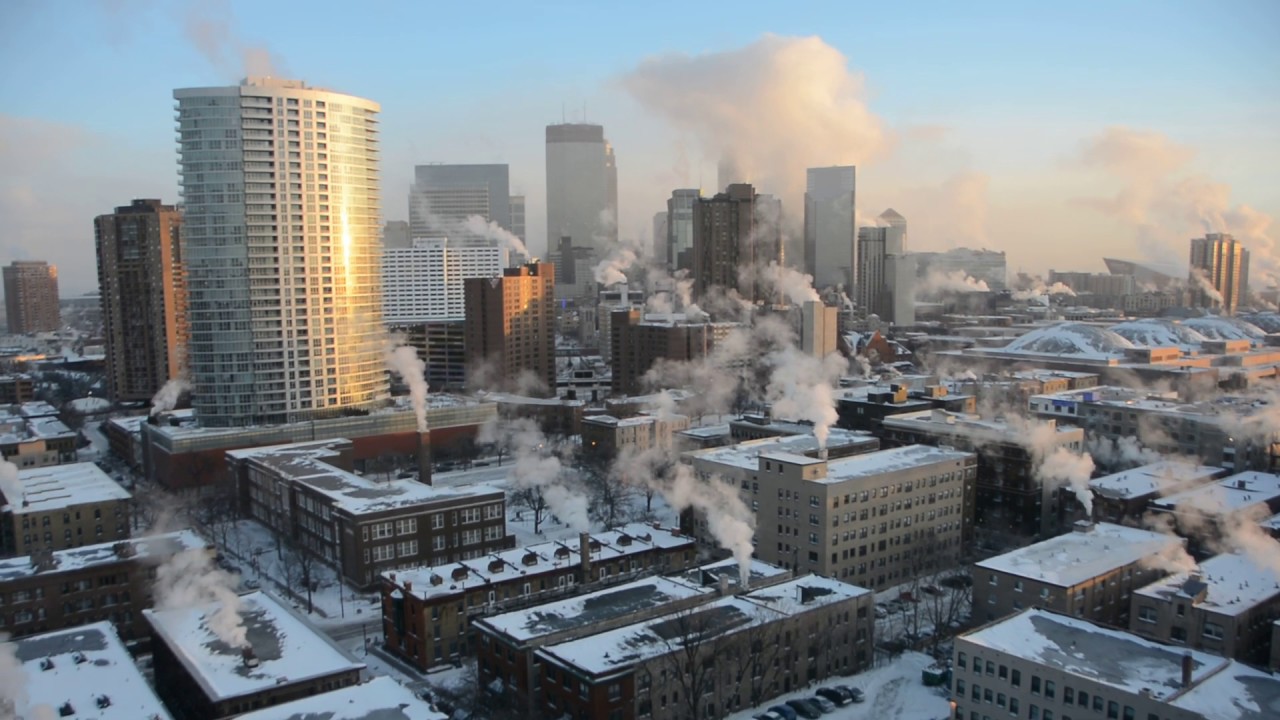 January 31 2019 Minneapolis cold morning in Minnesota - YouTube