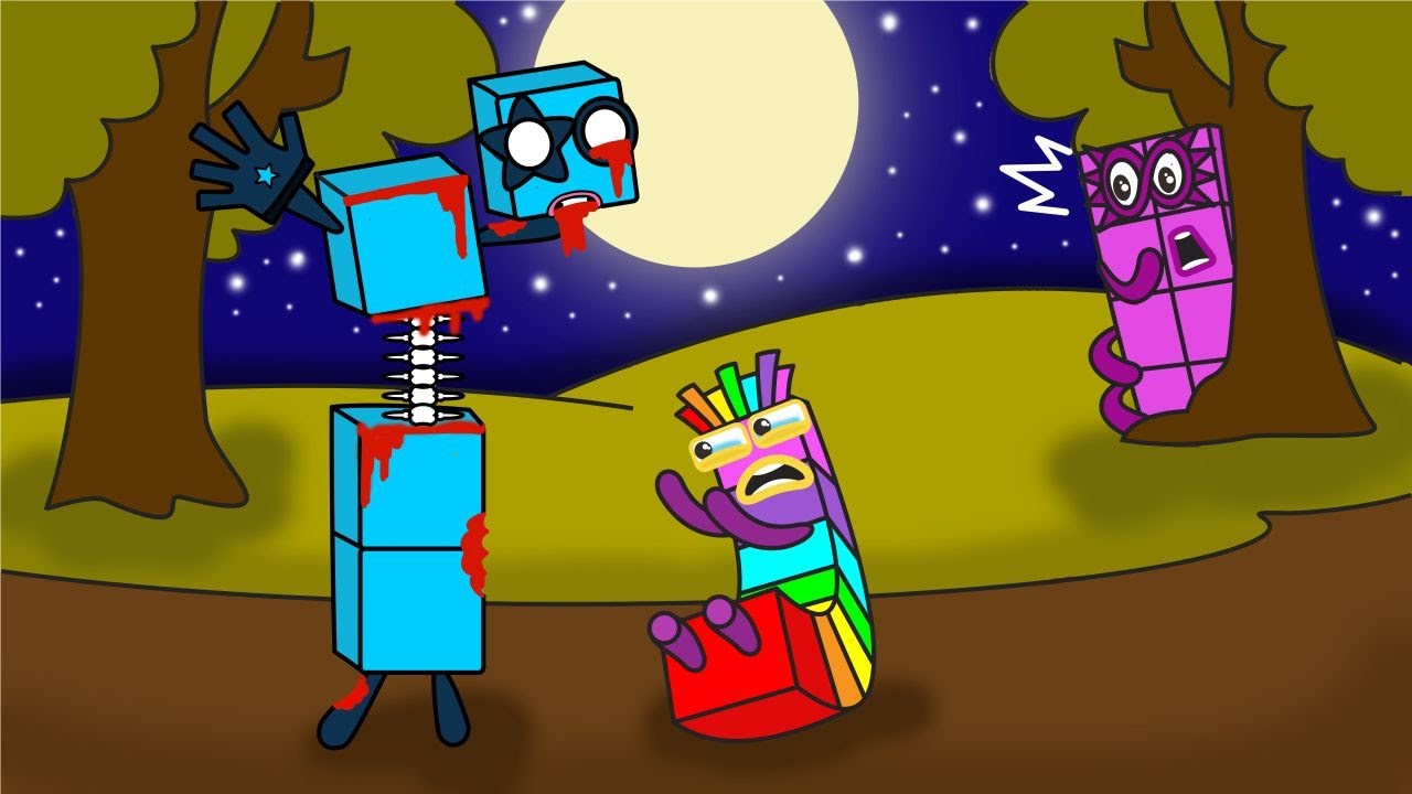 Numberblocks 7 is in danger!! Creepy Zombies 5! - Numberblocks fanmade ...