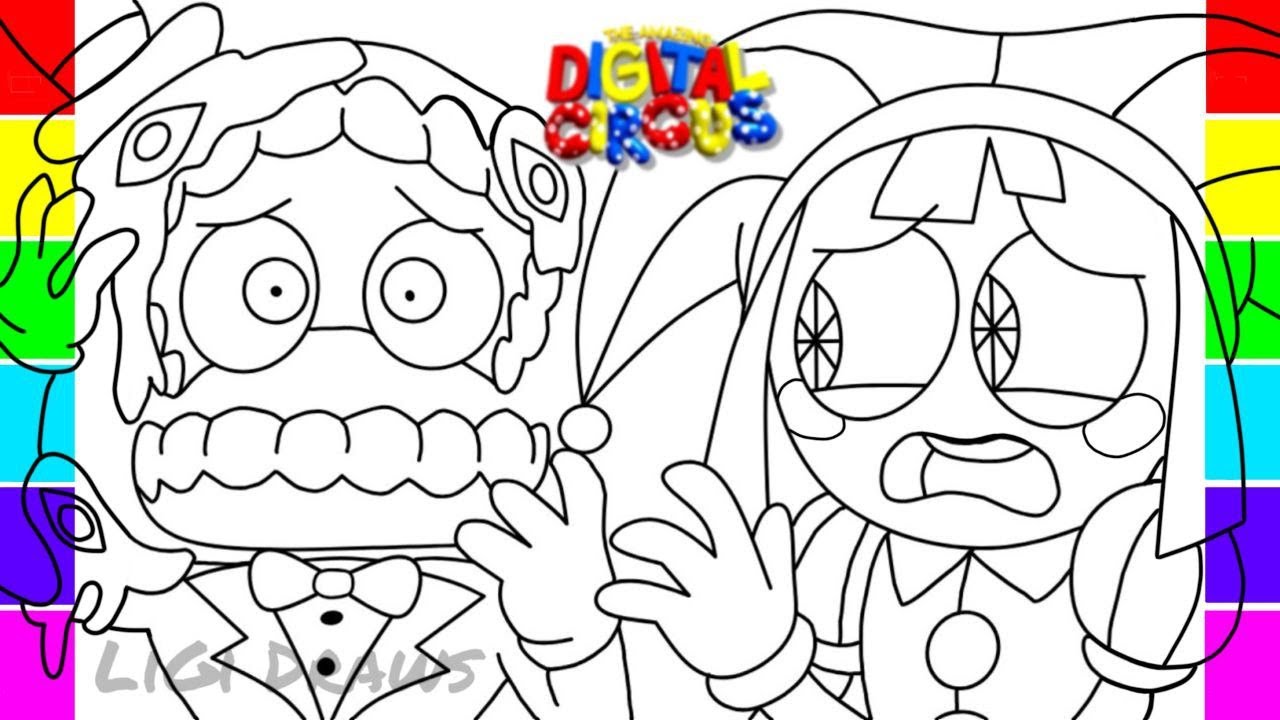 HOW TO COLOR The Amazing DIGITAL CIRCUS / CAINE GET ABSTRACTED // New ...