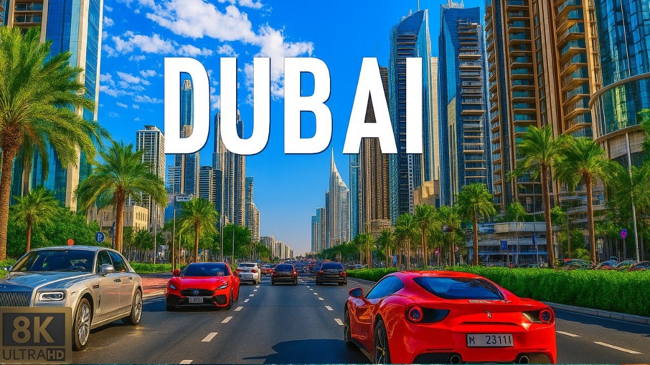 Flying Over Dubai in 8K Ultra HD HDR | Relaxing Music + Scenic Aerial ...