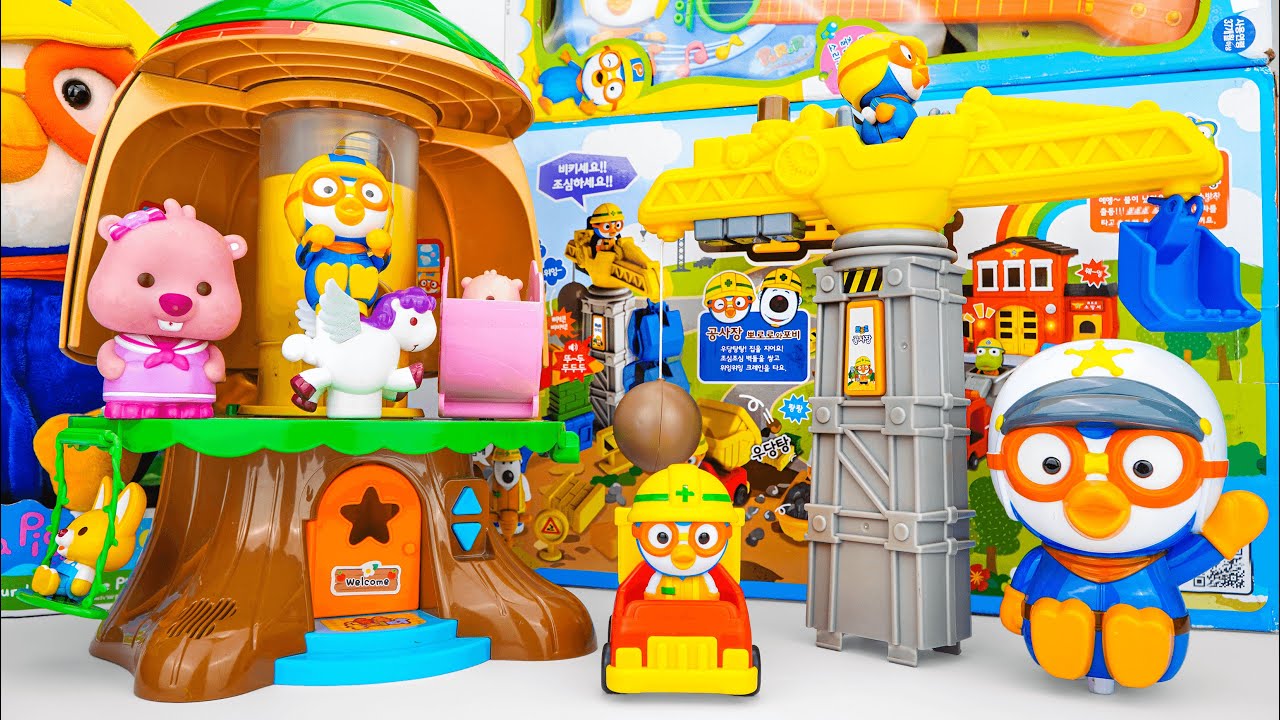 [🌟Toy ASMR🌟] 💛96 Minutes Satisfying with Unboxing Pororo Forest Tree ...