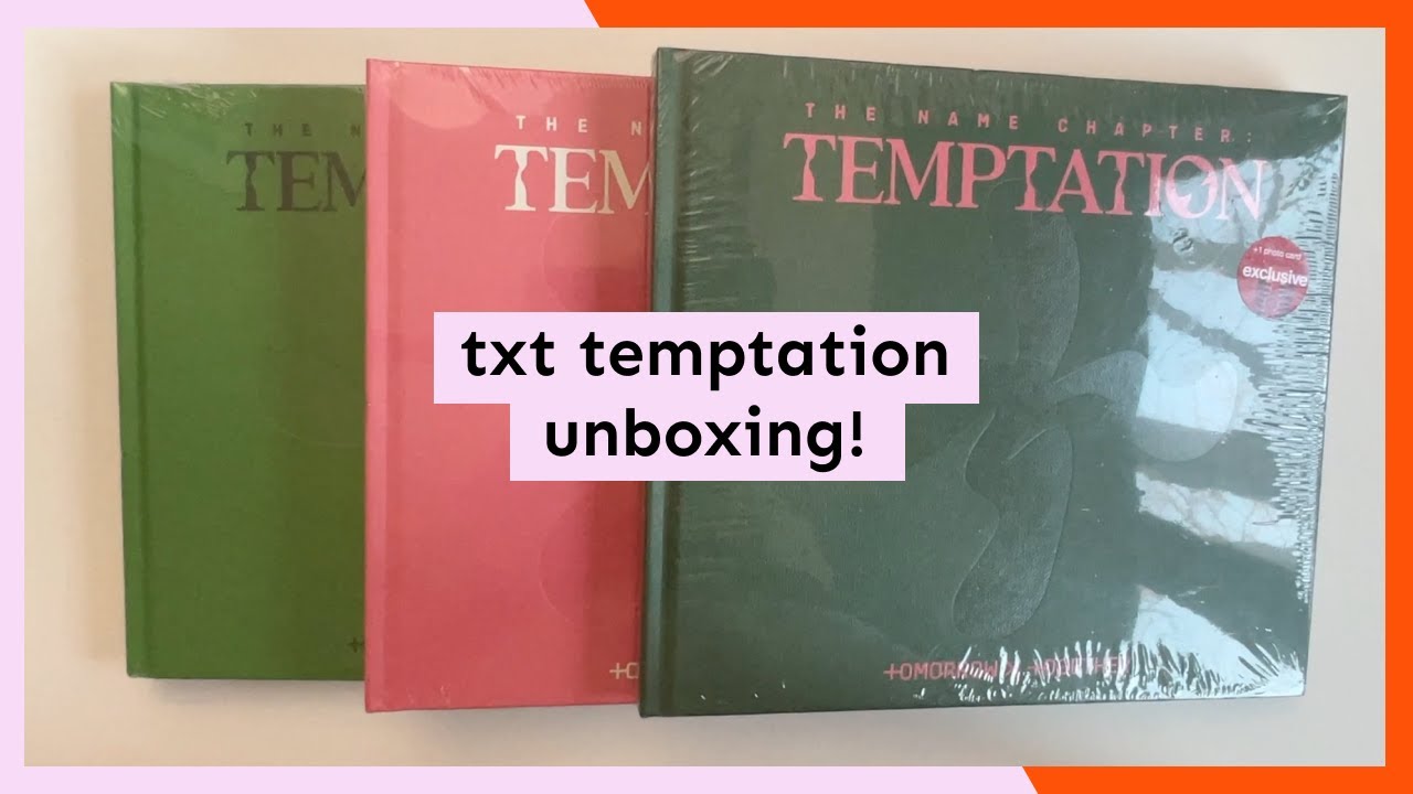 unboxing txt the name chapter temptation! | all 3 target exclusive ...