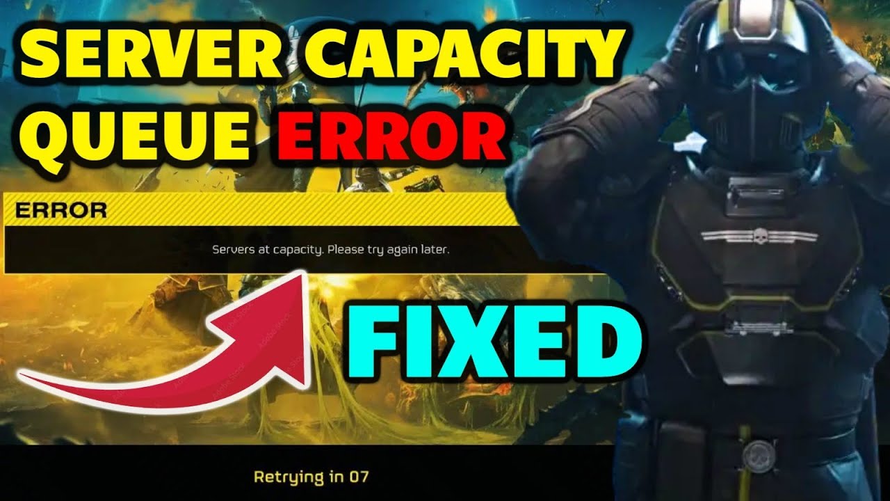 How to Fix Server Capacity Problem In Helldivers 2? - Helldivers 2 Tips And Tricks - YouTube