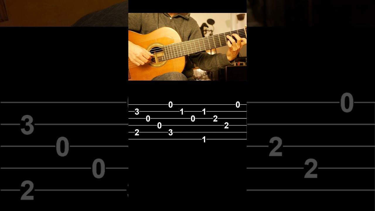 Pat Metheny Group First Circle solo guitar interlude tab #shorts - YouTube